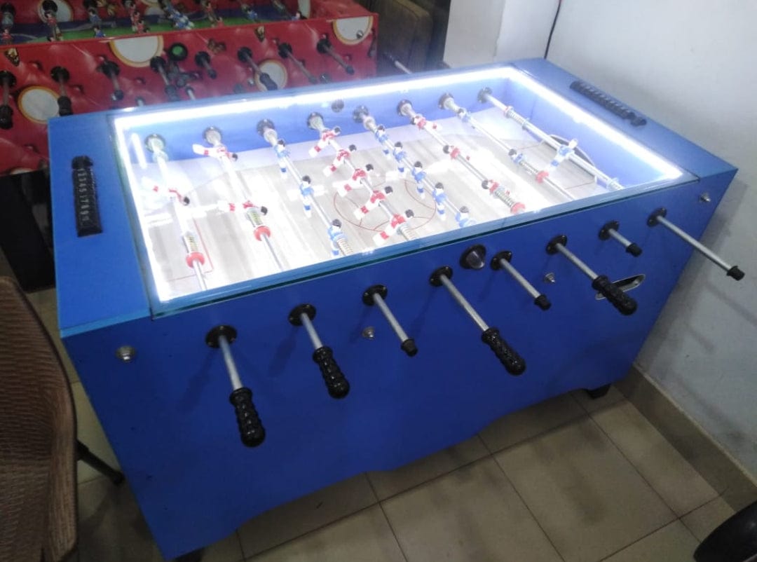 Foosball Table, Fuseball Table 4 Feet by 5 Feet - Long Sheet Full Cove